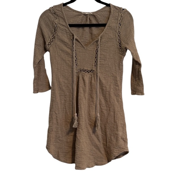 ILLA ILLA | Tops | Illa Illa Linen Blend Tunic Mini Dress | Poshmark